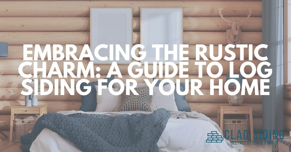 Embracing the Rustic Charm: A Guide to Log Siding for Your Home